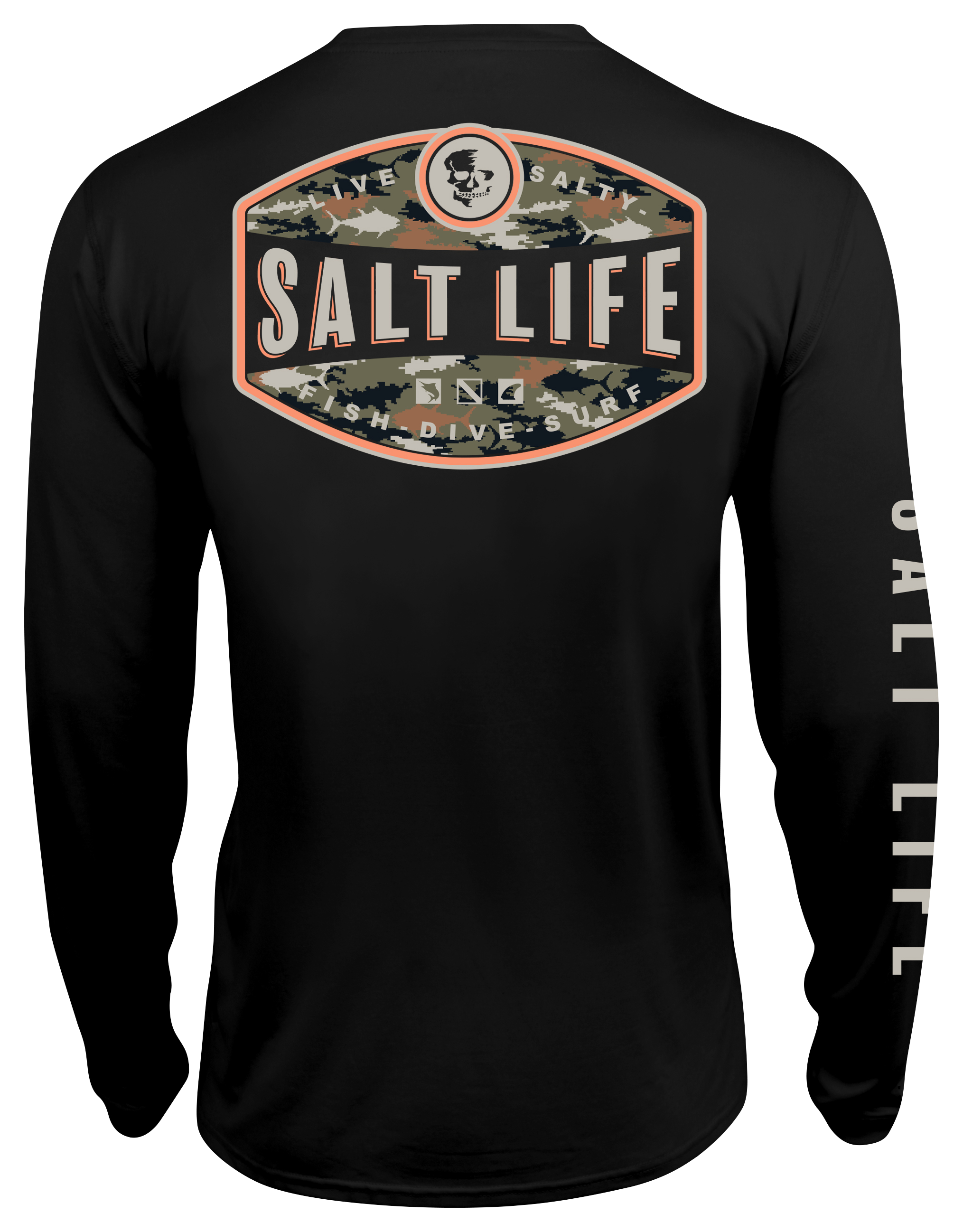 Salt Life Aquatic Life Long-Sleeve Performance T-Shirt for Men | Bass ...